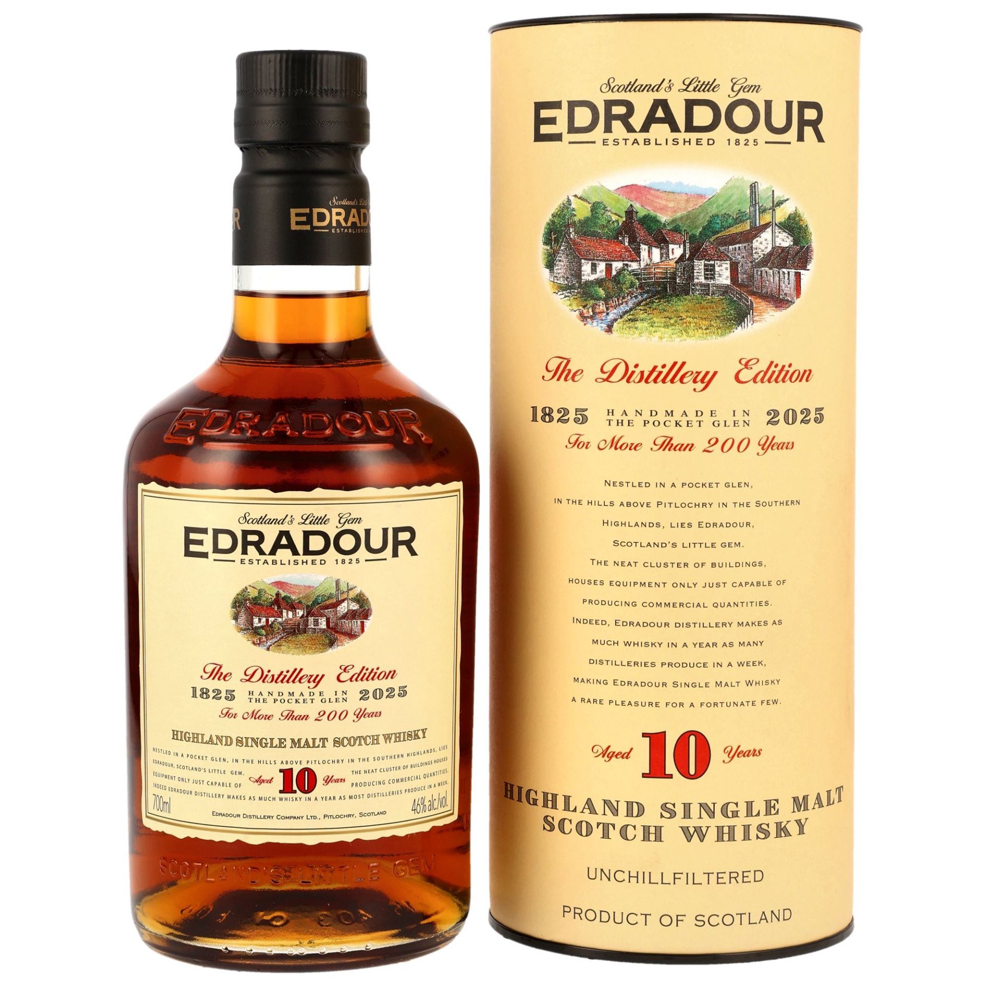 Edradour 10 Year Old Distillery Edition - 46% - Oloroso Sherry Casks ...